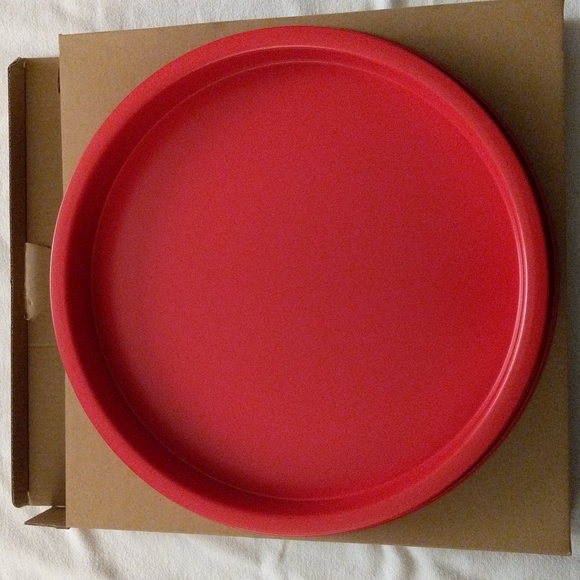 Source Unknown | Dining | Red Decorative Round Tray New | Poshmark